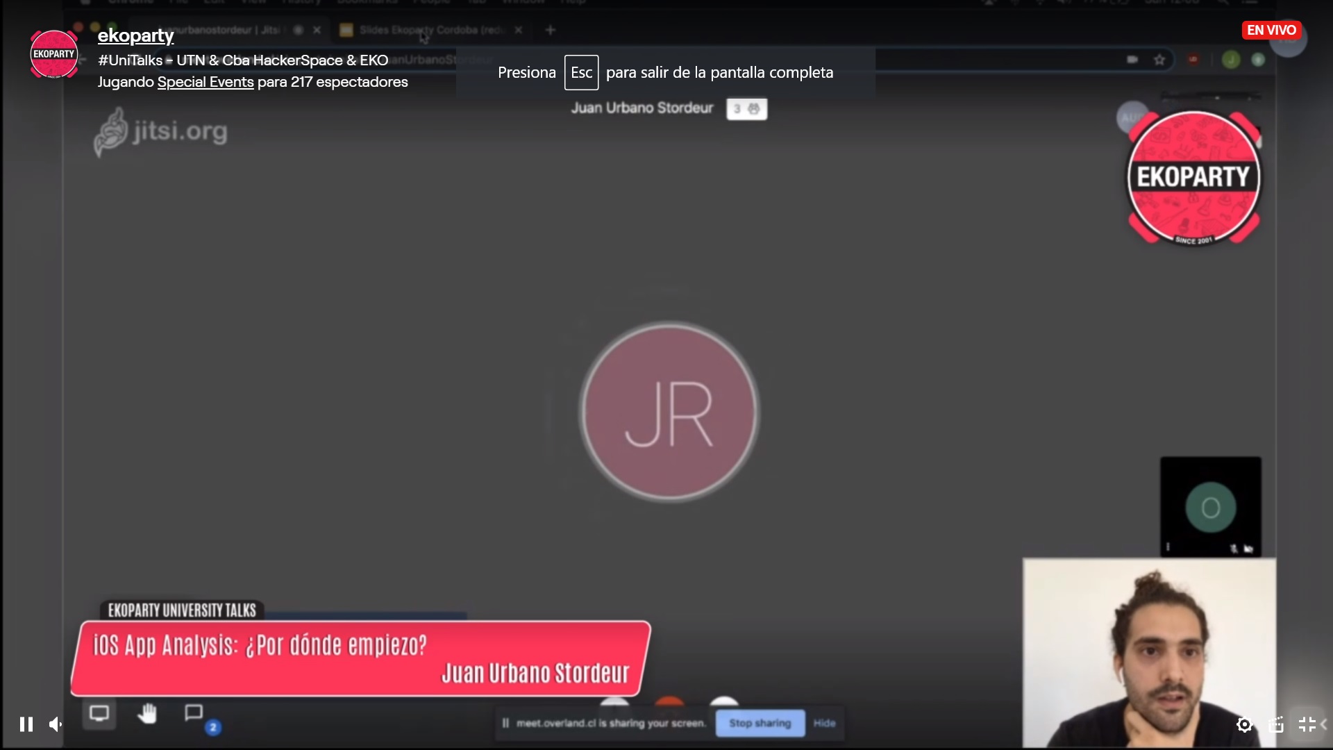 RESUMEN DE LAS JORNADAS EKOPARTY UNIVERSITY TALKS 2020 - Departamento de Ingeniería en Sistemas ...