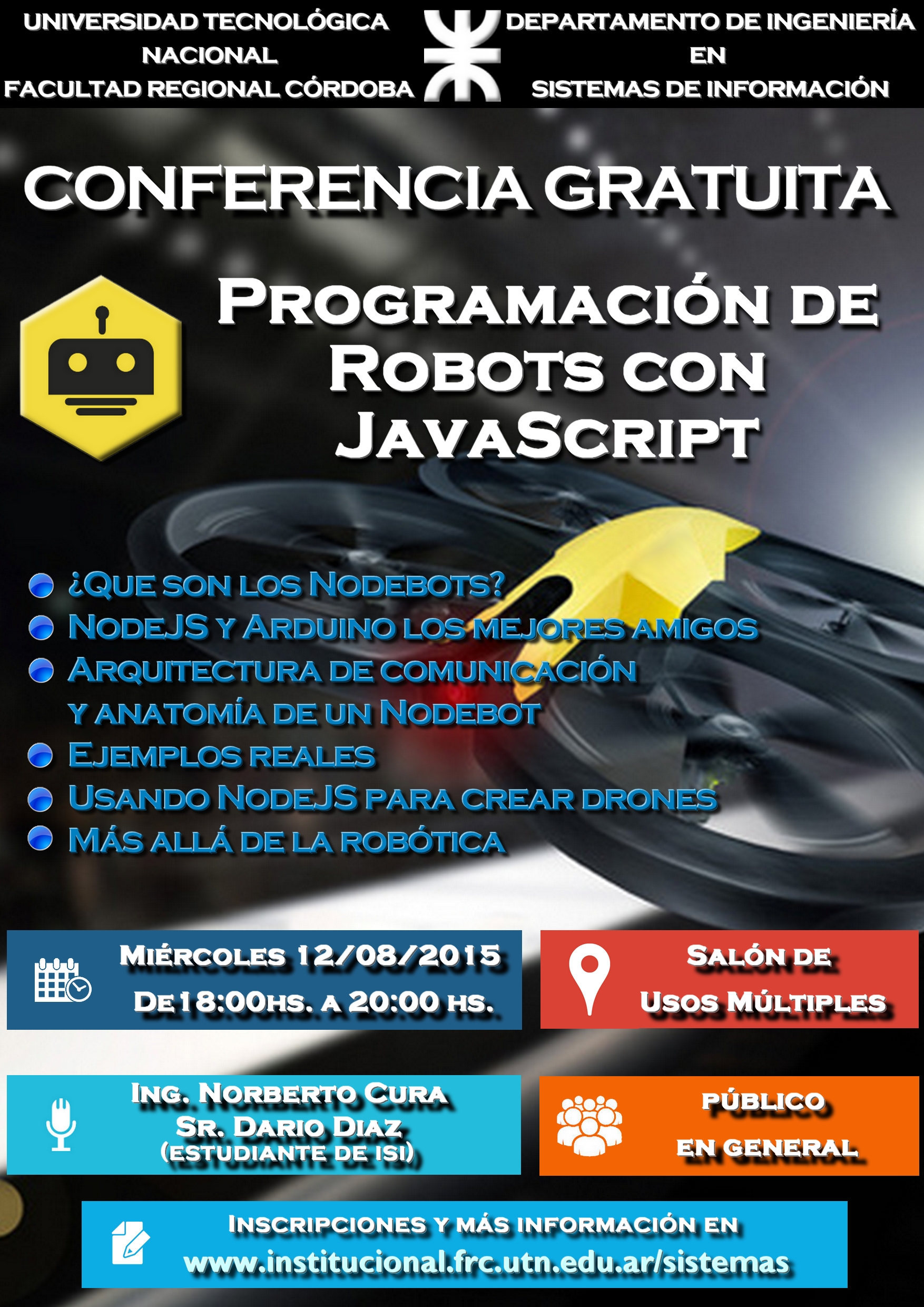 CONFERENCIA GRATUITA: Programación de Robots con JavaScript ...